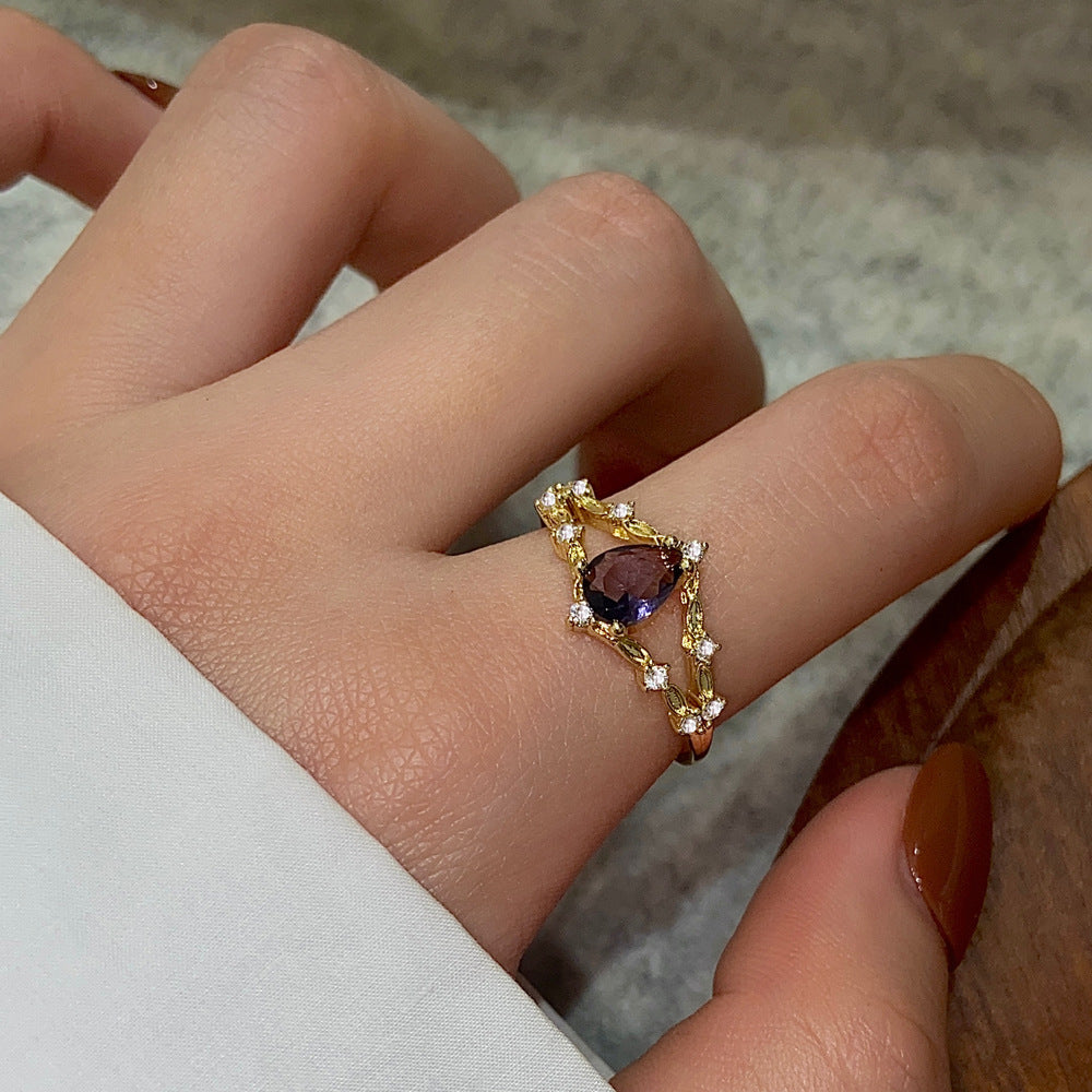 Flash French Style Exquisite Light Luxury Forefinger Rings – Nutricaodiaria