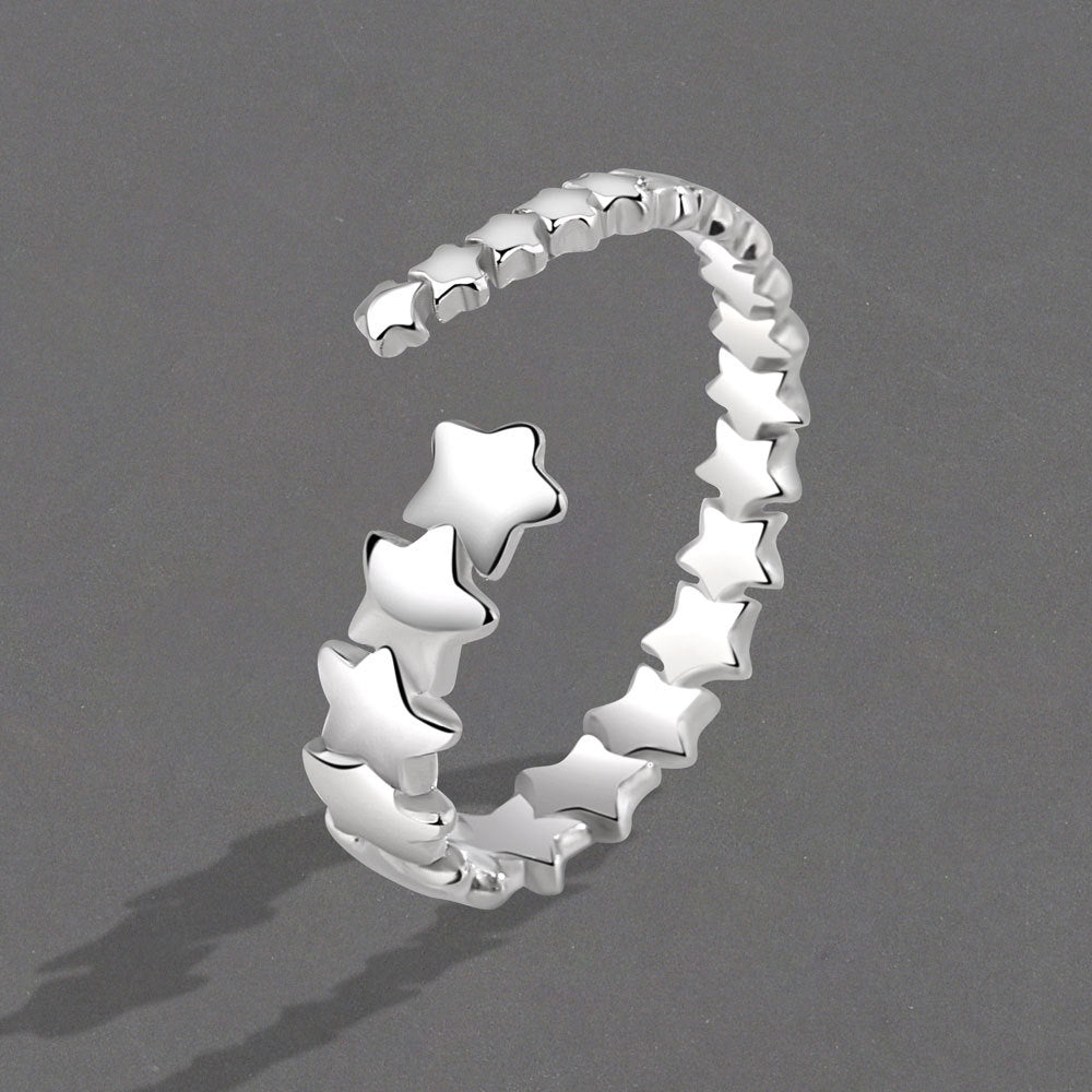 Retro Sense Pentagram Female Simple Cold Rings – Nutricaodiaria