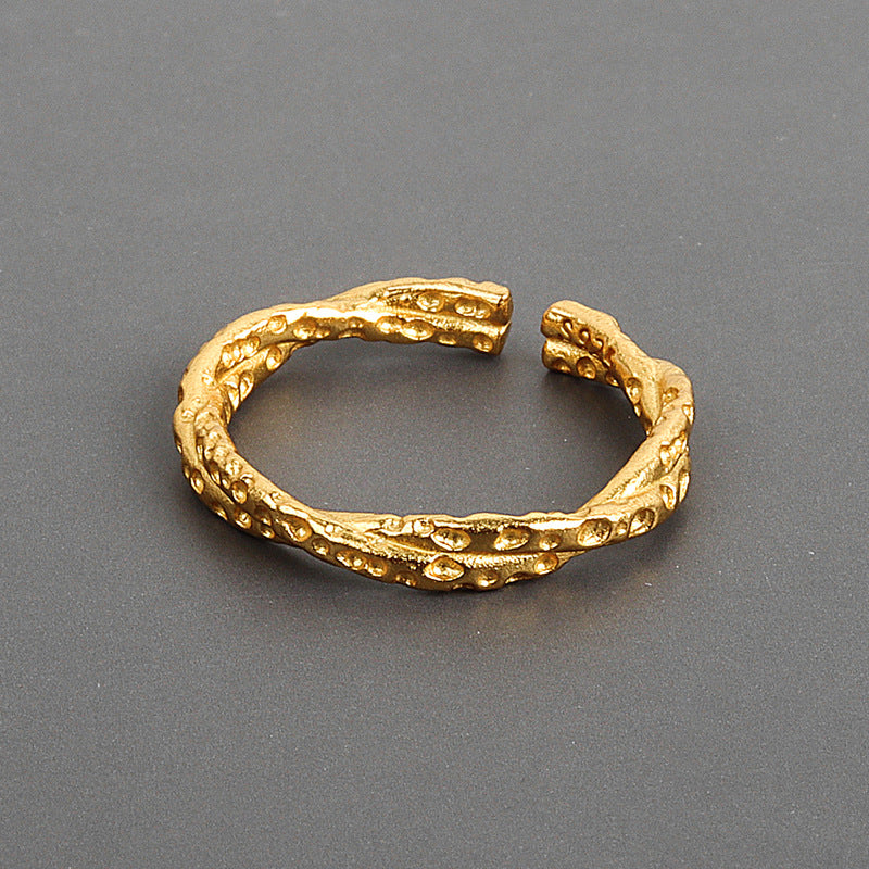 Design Metal Knock Pattern Graceful Personality Open Rings – Nutricaodiaria