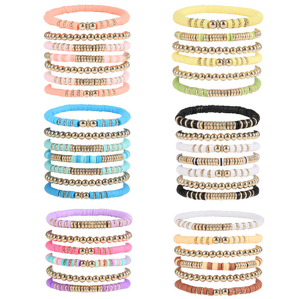 Women's & Men's Clay Ball Suit Vintage Bohemian Style Bracelets ...