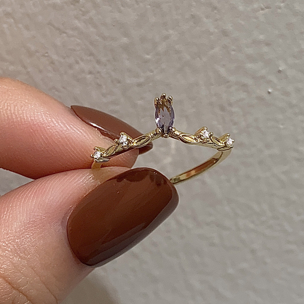 Flash French Style Exquisite Light Luxury Forefinger Rings – Nutricaodiaria